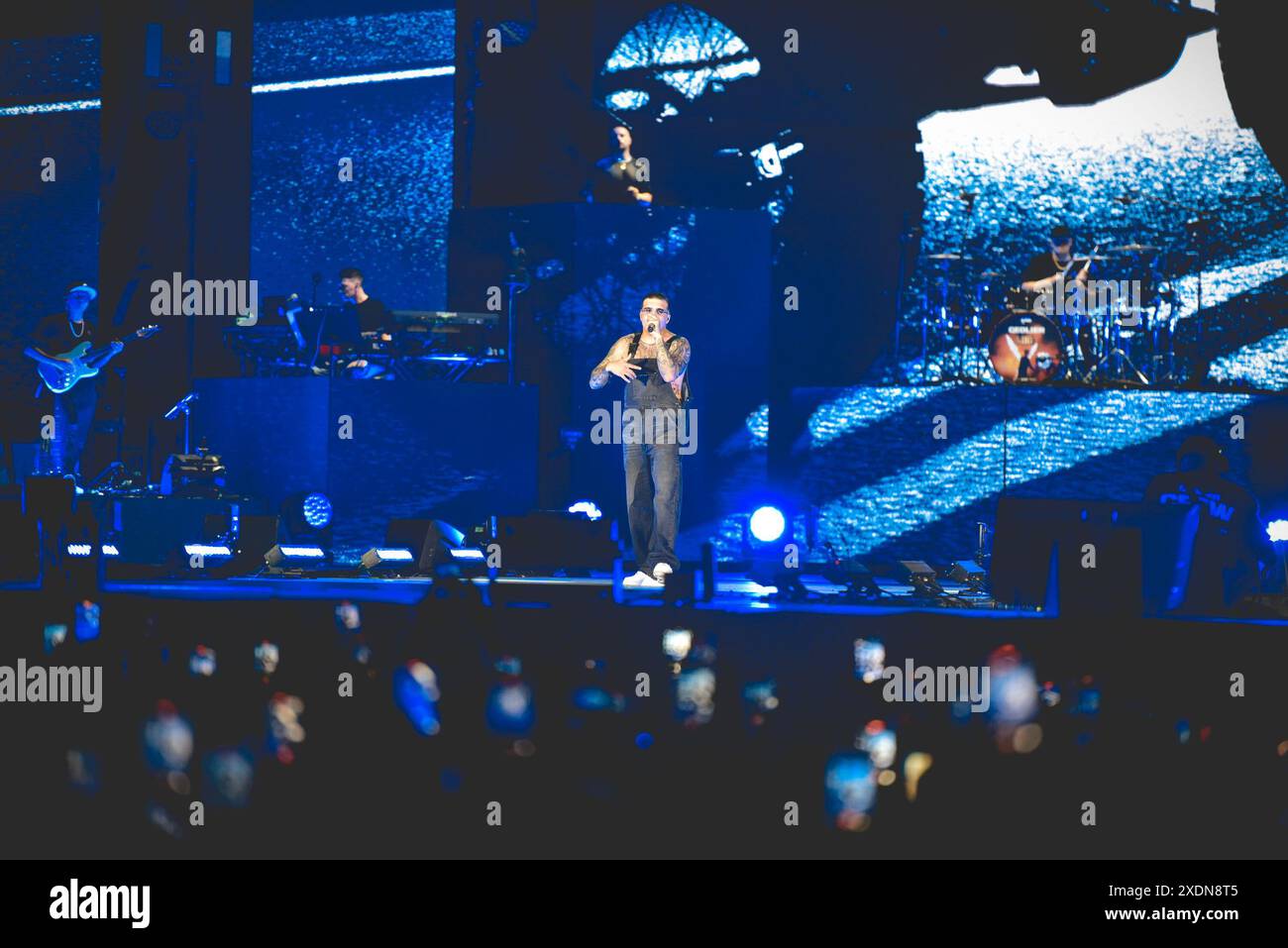 June 21, 2024, Naples, Italy: Italian rapper Emanuele Palumbo better ...