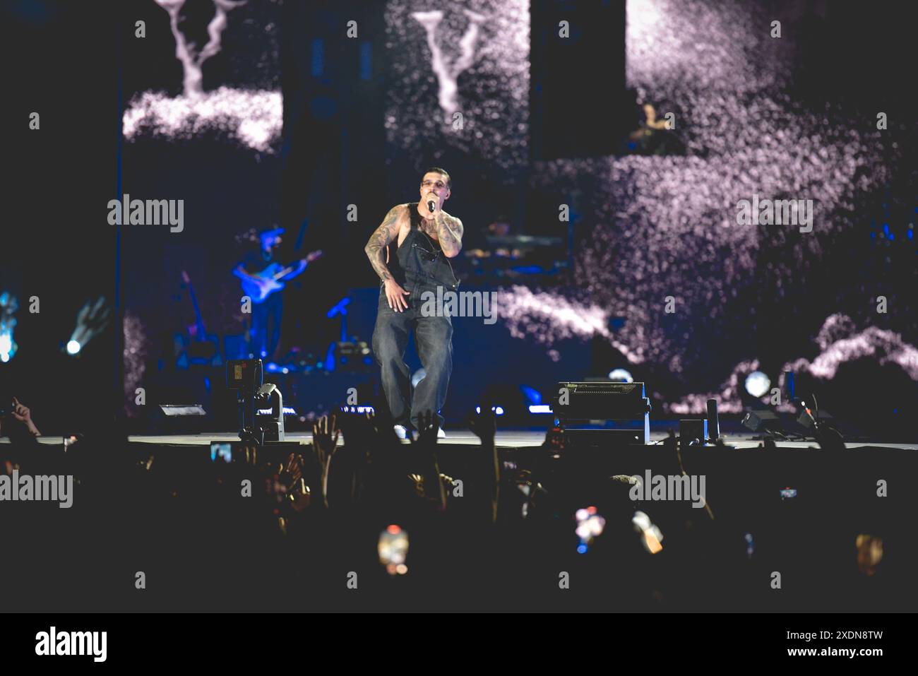 June 21, 2024, Naples, Italy: Italian rapper Emanuele Palumbo better ...