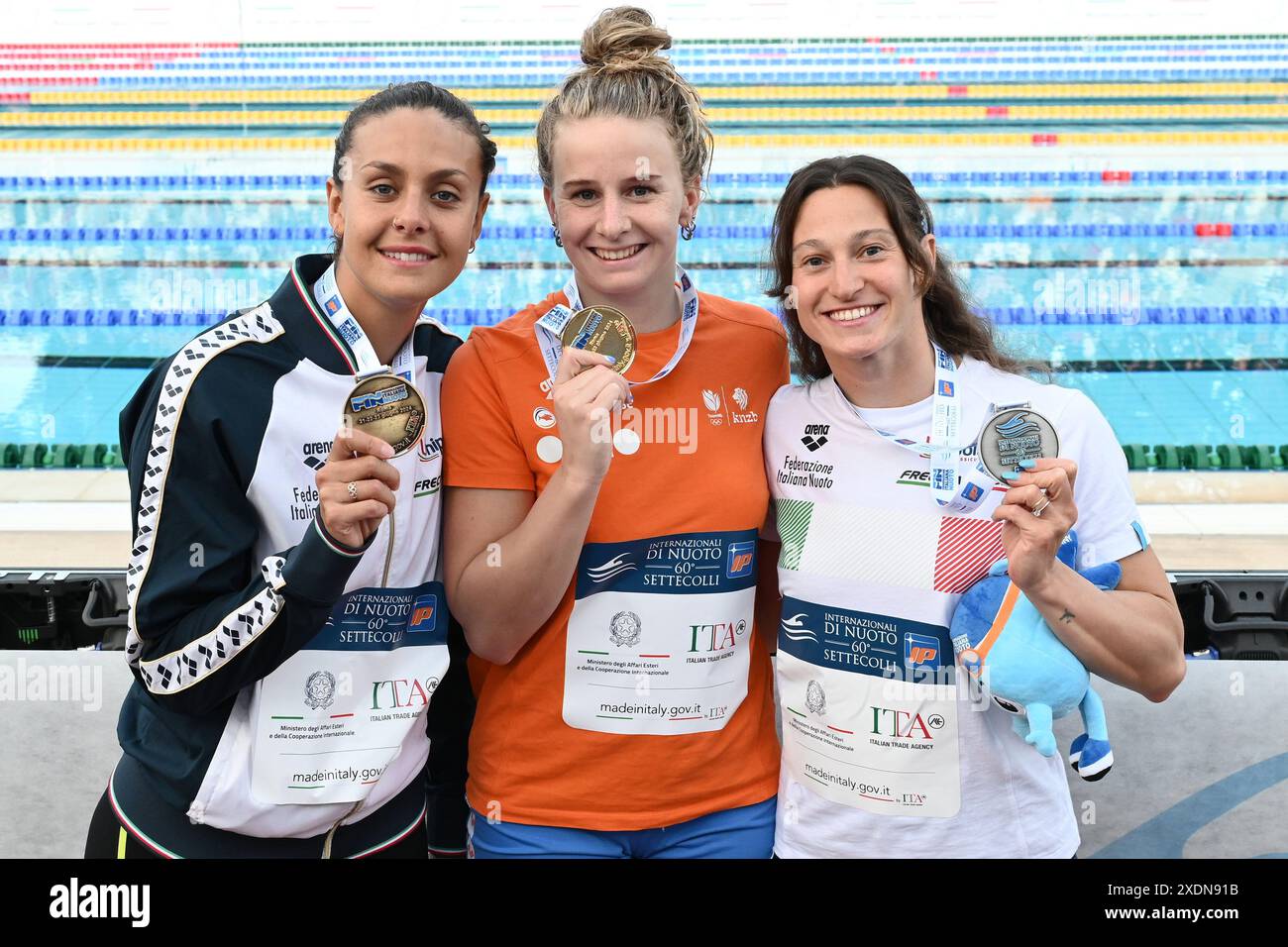 Martina Carraro, Tes Schouten and Francesca Fangio 200M BREASTSTROKE ...