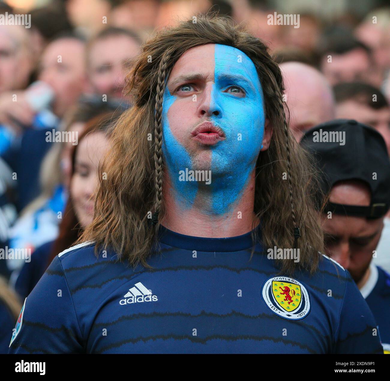 Glasgow, UK. 23rd June, 2024. In the final game of Group A, of the UEFA ...