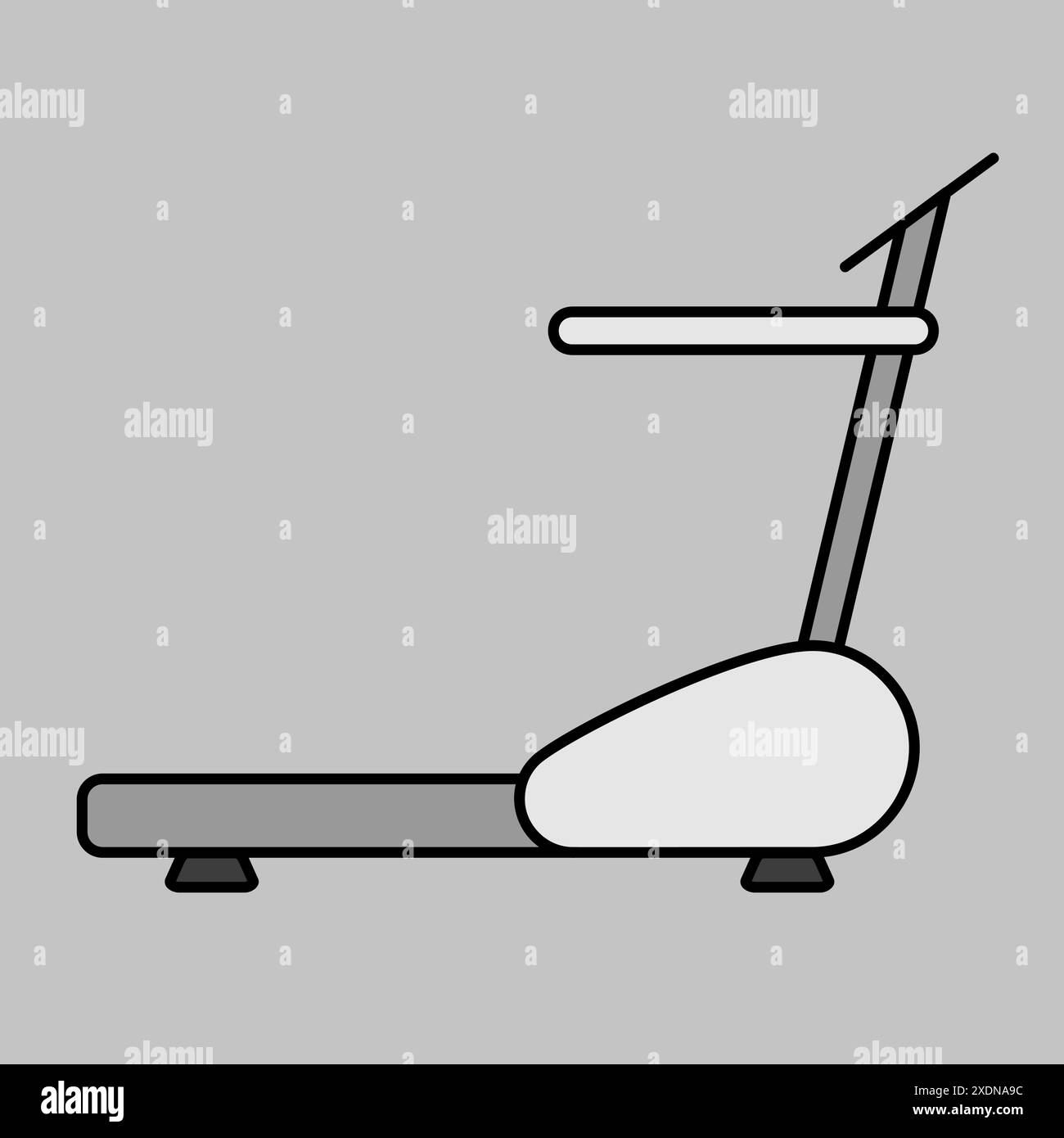 Fitness exercise treadmill device for walking and running vector ...