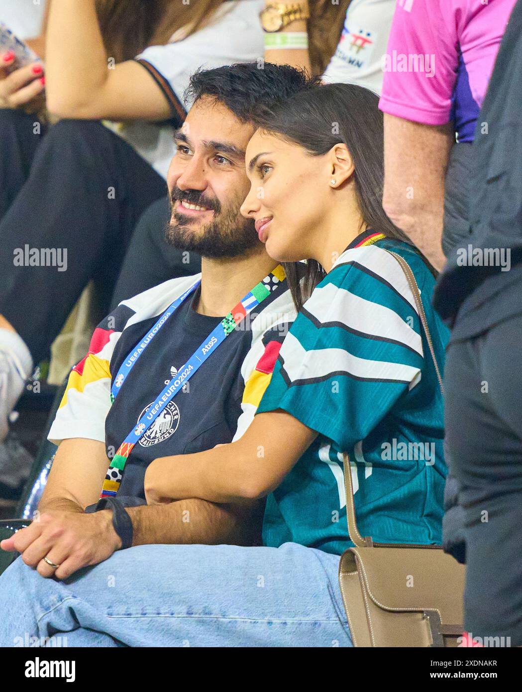 Frankfurt, Germany. 23rd June, 2024. Sara Arfaoui wife of Ilkay ...