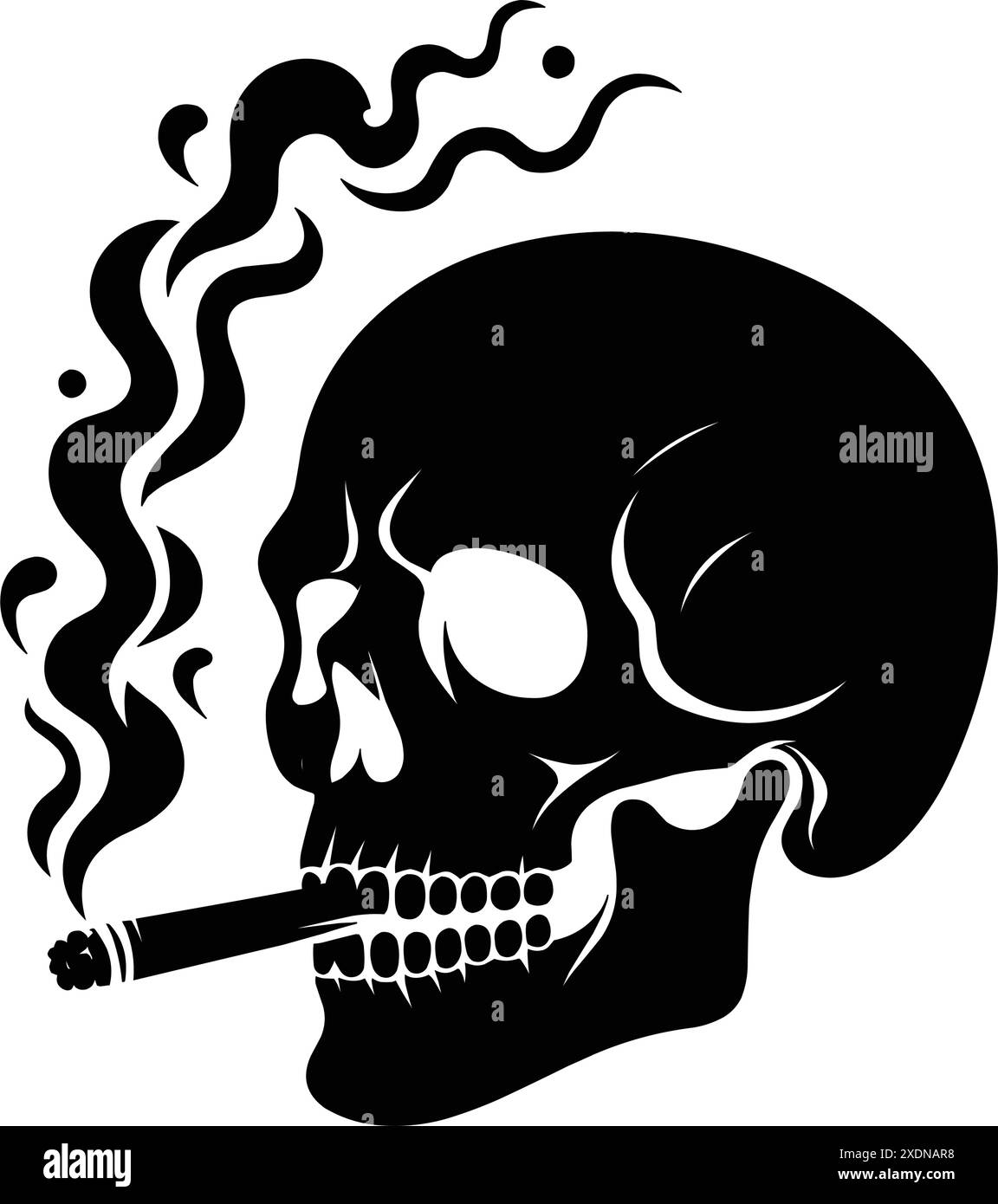 Smoking skull hi-res stock photography and images - Alamy