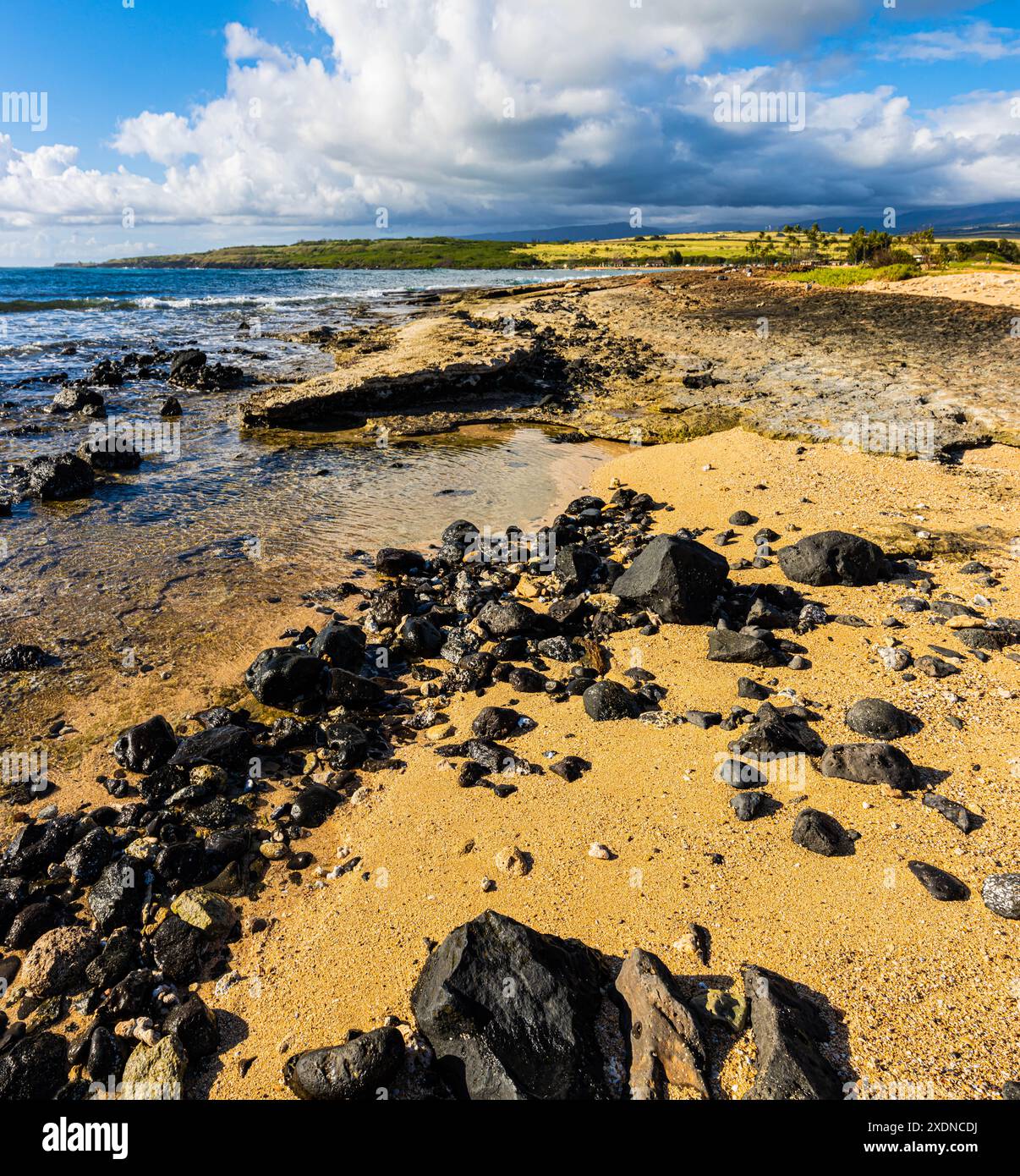 Broken Coral Reef and Tide Pools at Airstrip Beach, Salt Pond Beach ...