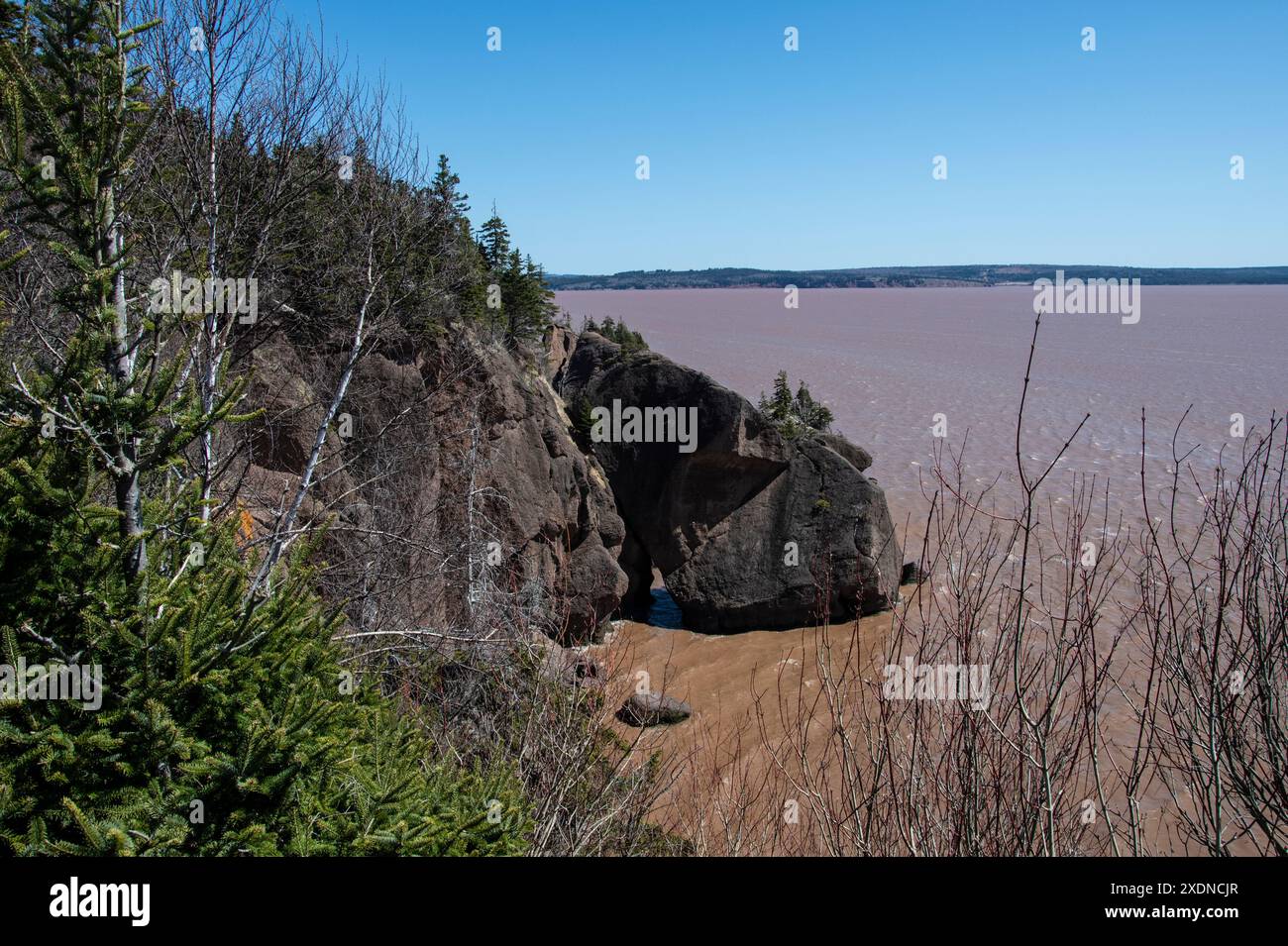 Diamond rock at Hopewell Rocks Provincial Park in Hopewell Cape, New ...