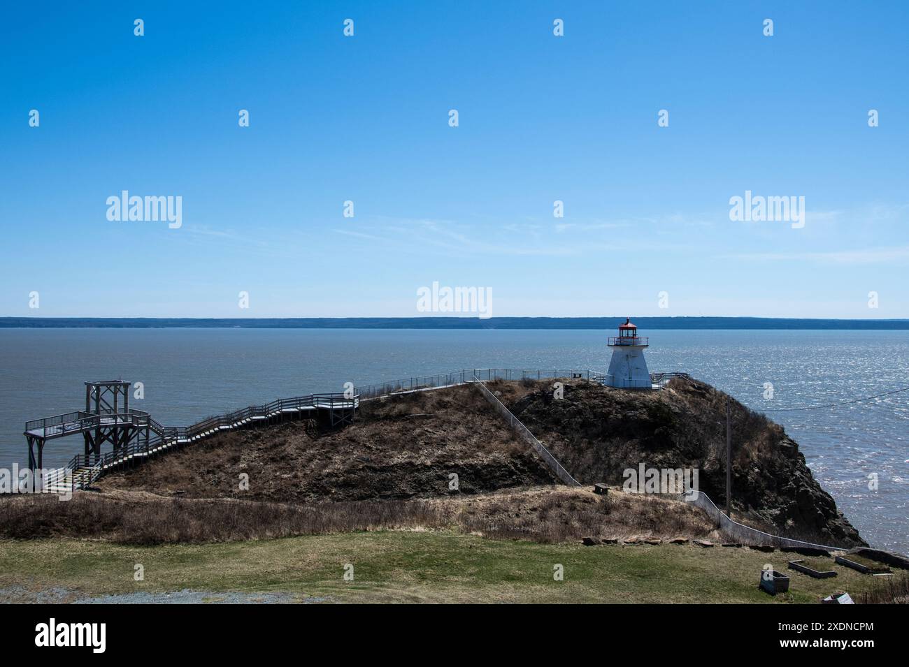 Cape Enrage Lighthouse in Waterside, New Brunswick, Canada Stock Photo ...