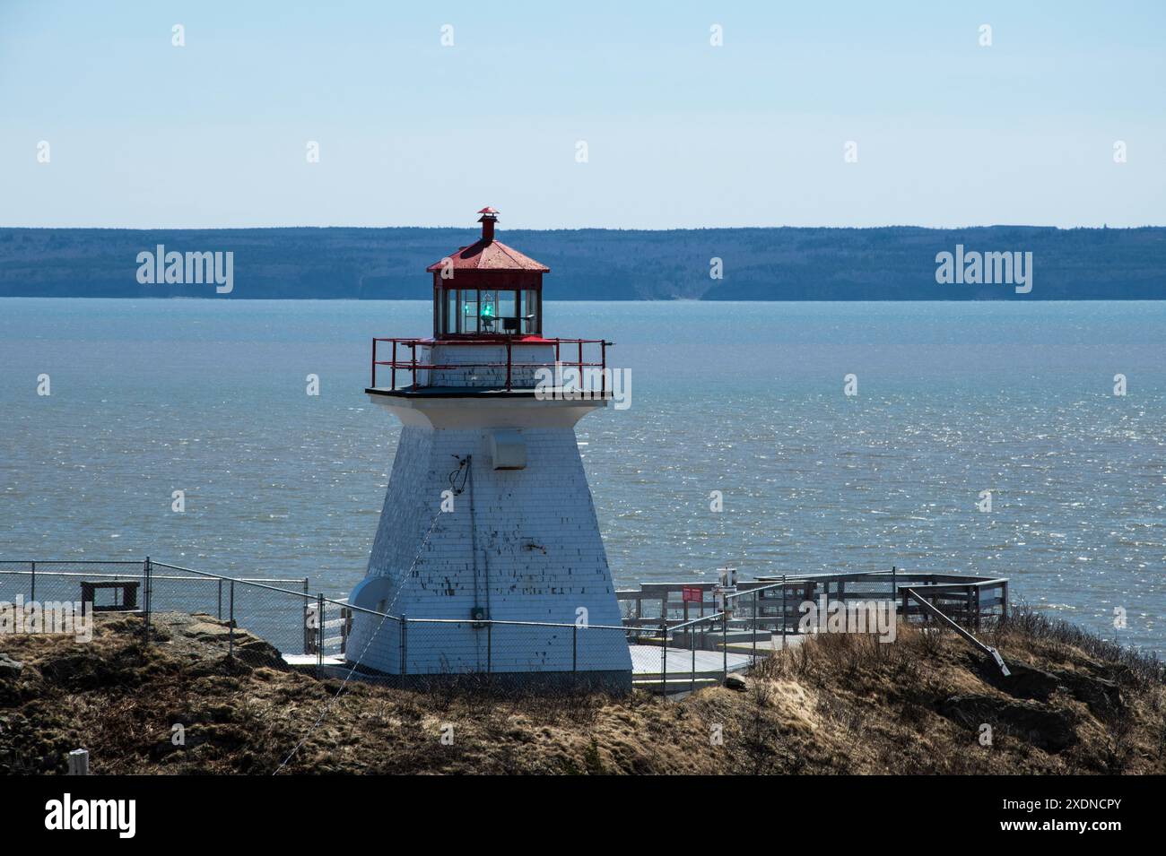 Cape Enrage Lighthouse in Waterside, New Brunswick, Canada Stock Photo ...