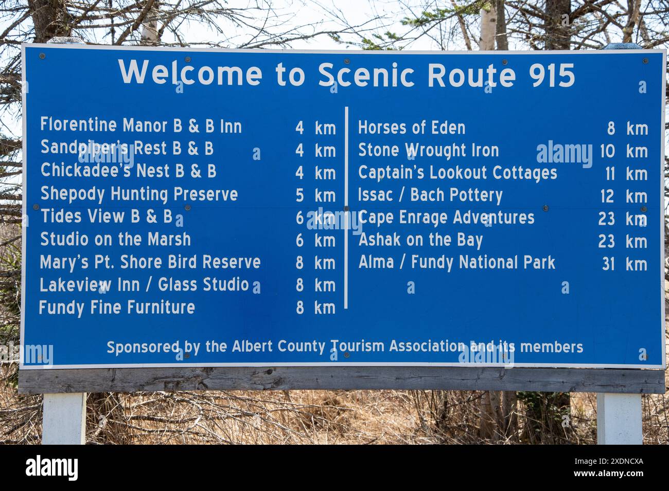 Welcome to Scenic Route 915 sign in Riverside-Albert, New Brunswick ...