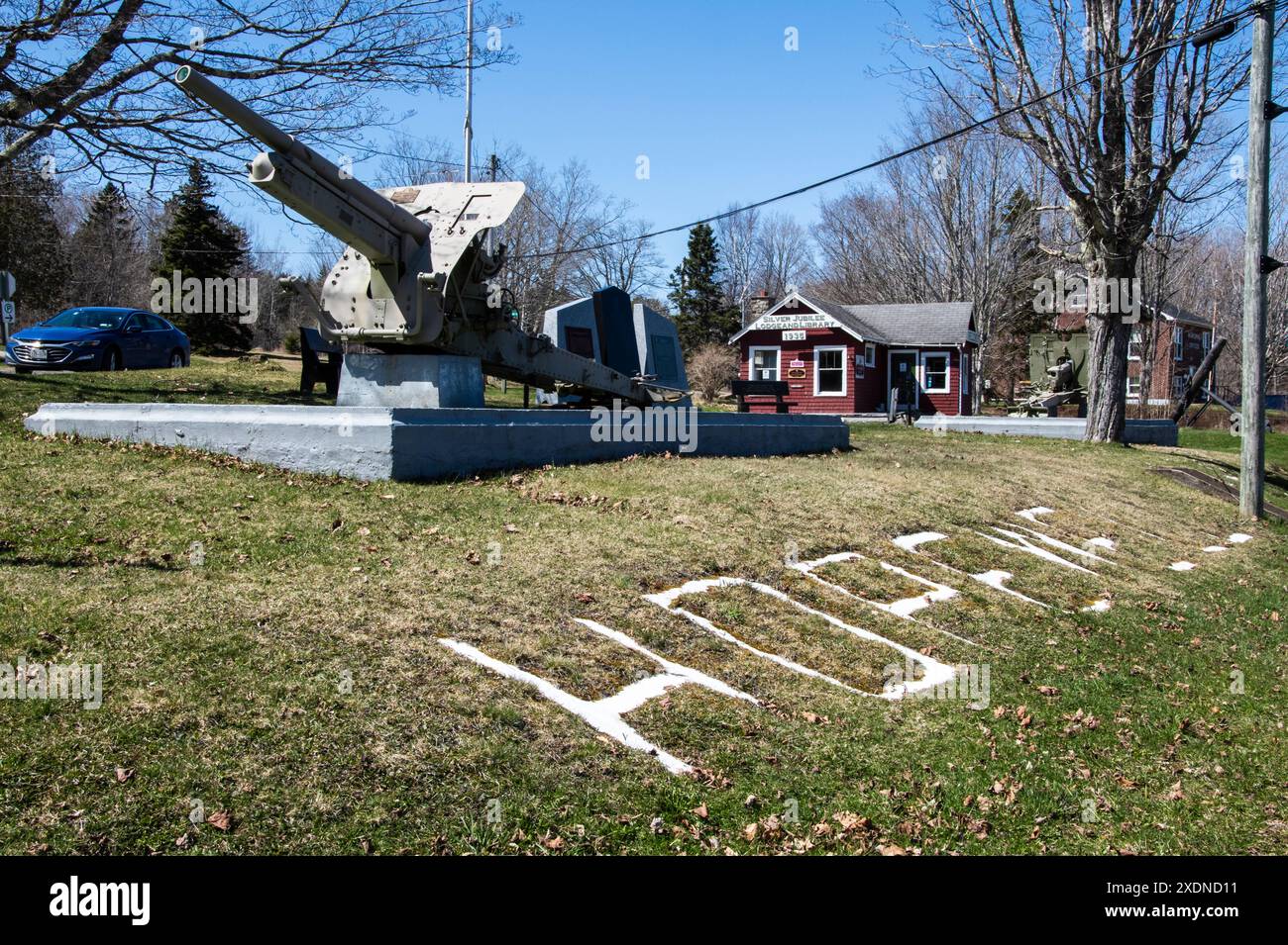 Gun display at the Albert County Museum in Hopewell Cape, New Brunswick ...