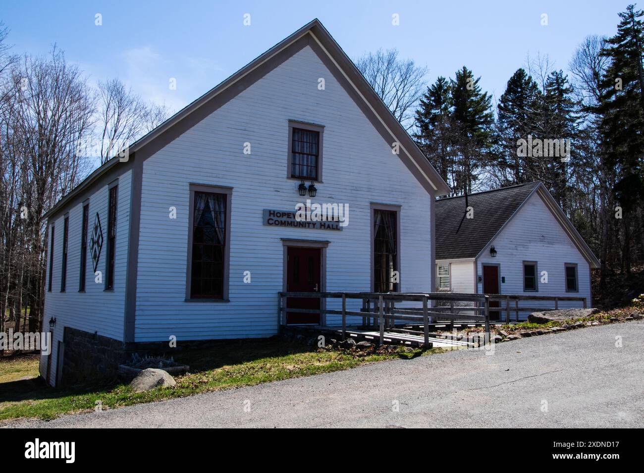 Community hall at the Albert County Museum in Hopewell Cape, New ...