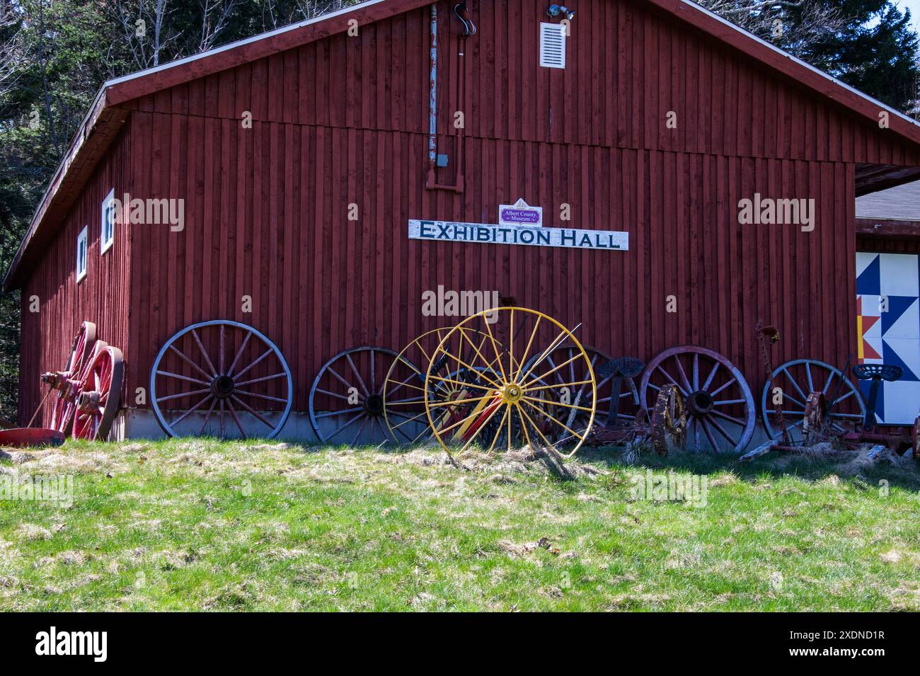 Exhibition hall building at the Albert County Museum in Hopewell Cape ...