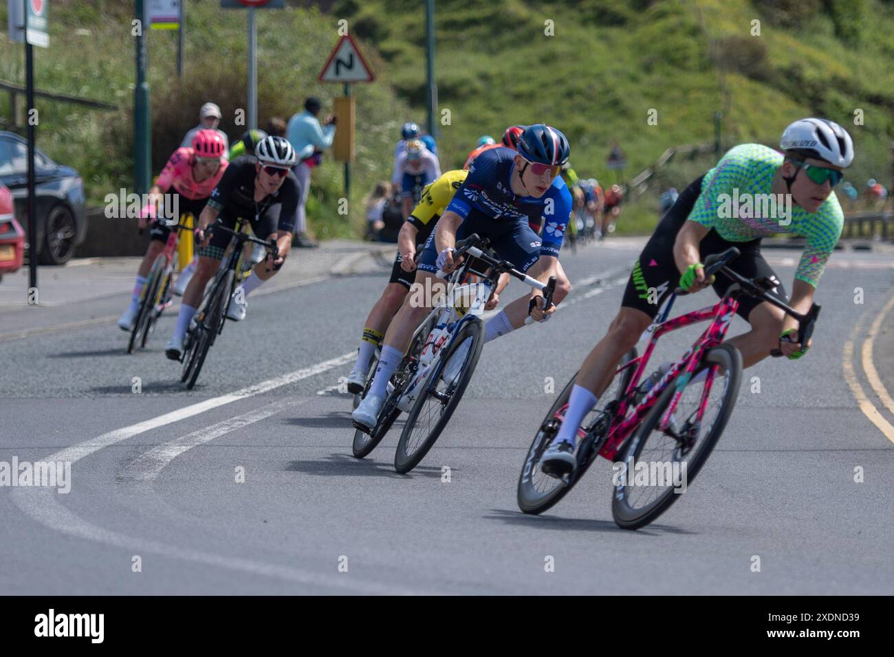 Male riders during the British National Road Cycling Championships in ...