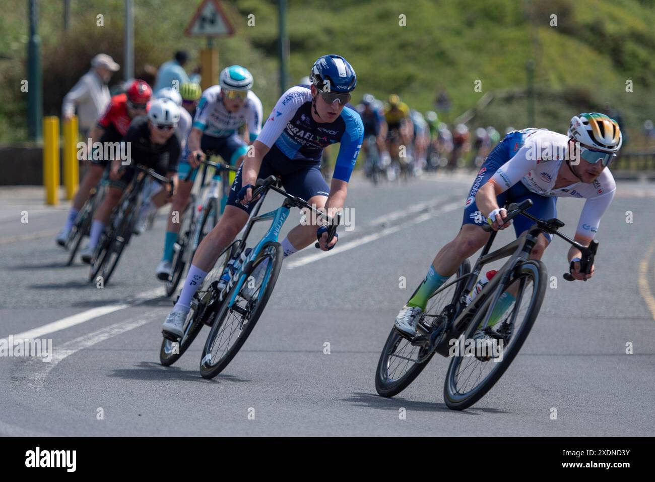 Male riders during the British National Road Cycling Championships in ...