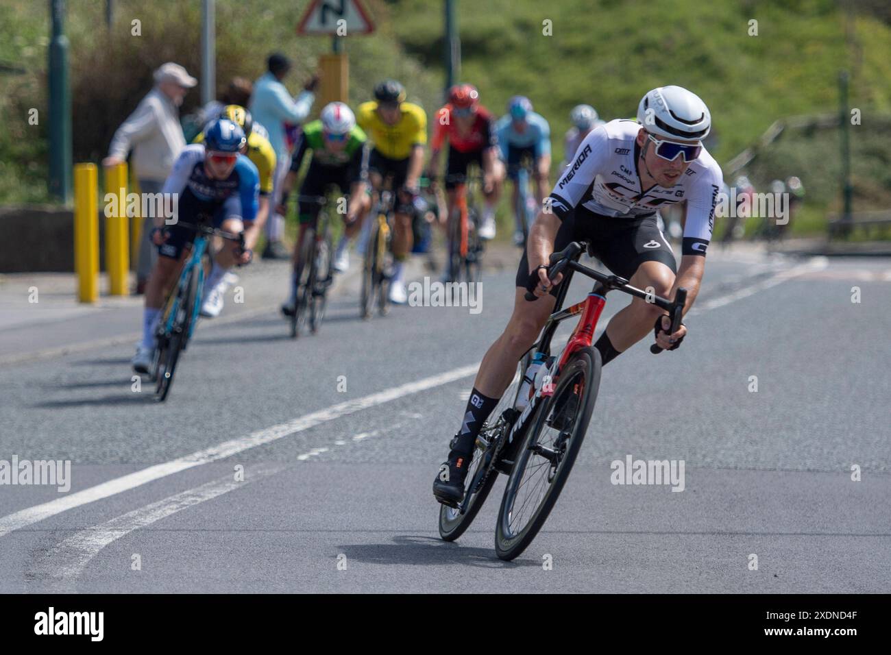 Male riders during the British National Road Cycling Championships in ...