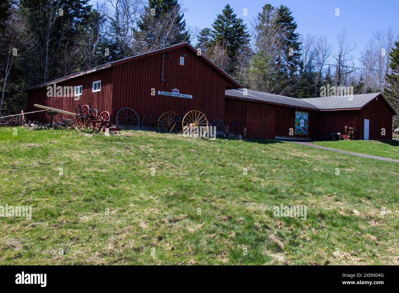 Exhibition hall building at the Albert County Museum in Hopewell Cape ...