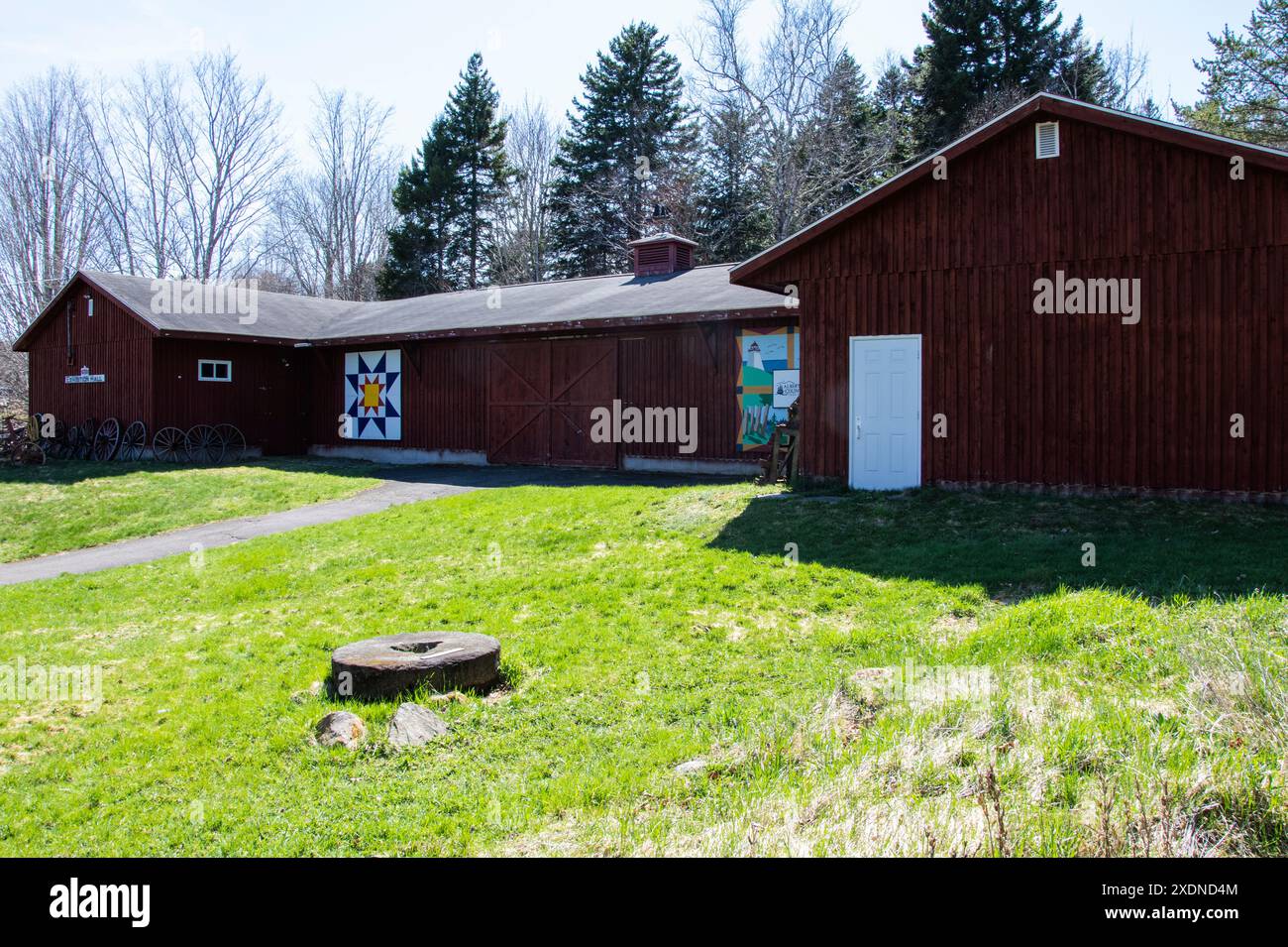 Exhibition hall building at the Albert County Museum in Hopewell Cape ...