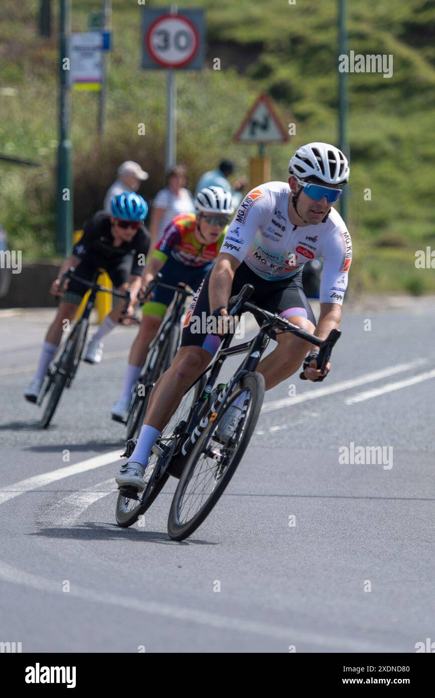 Male riders during the British National Road Cycling Championships in ...