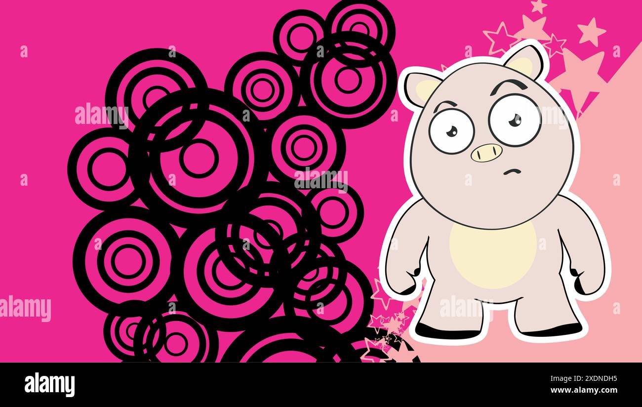 chibbi character cartoon background in vector format Stock Vector Image ...