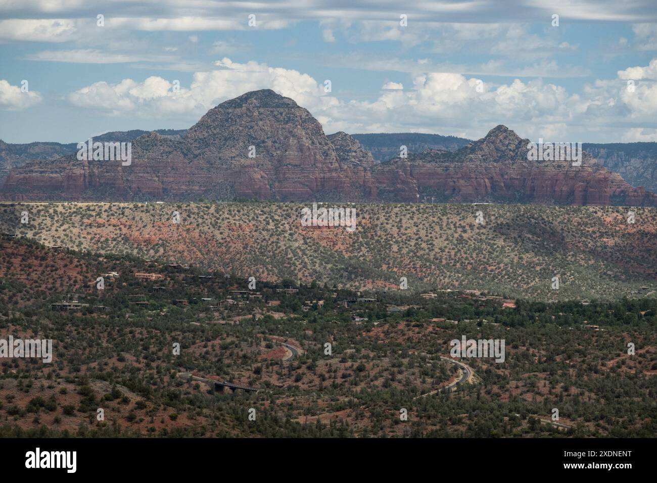 June 22, 2024, Sedona, Arizona, USA: The view from Bell Rock Vista in ...