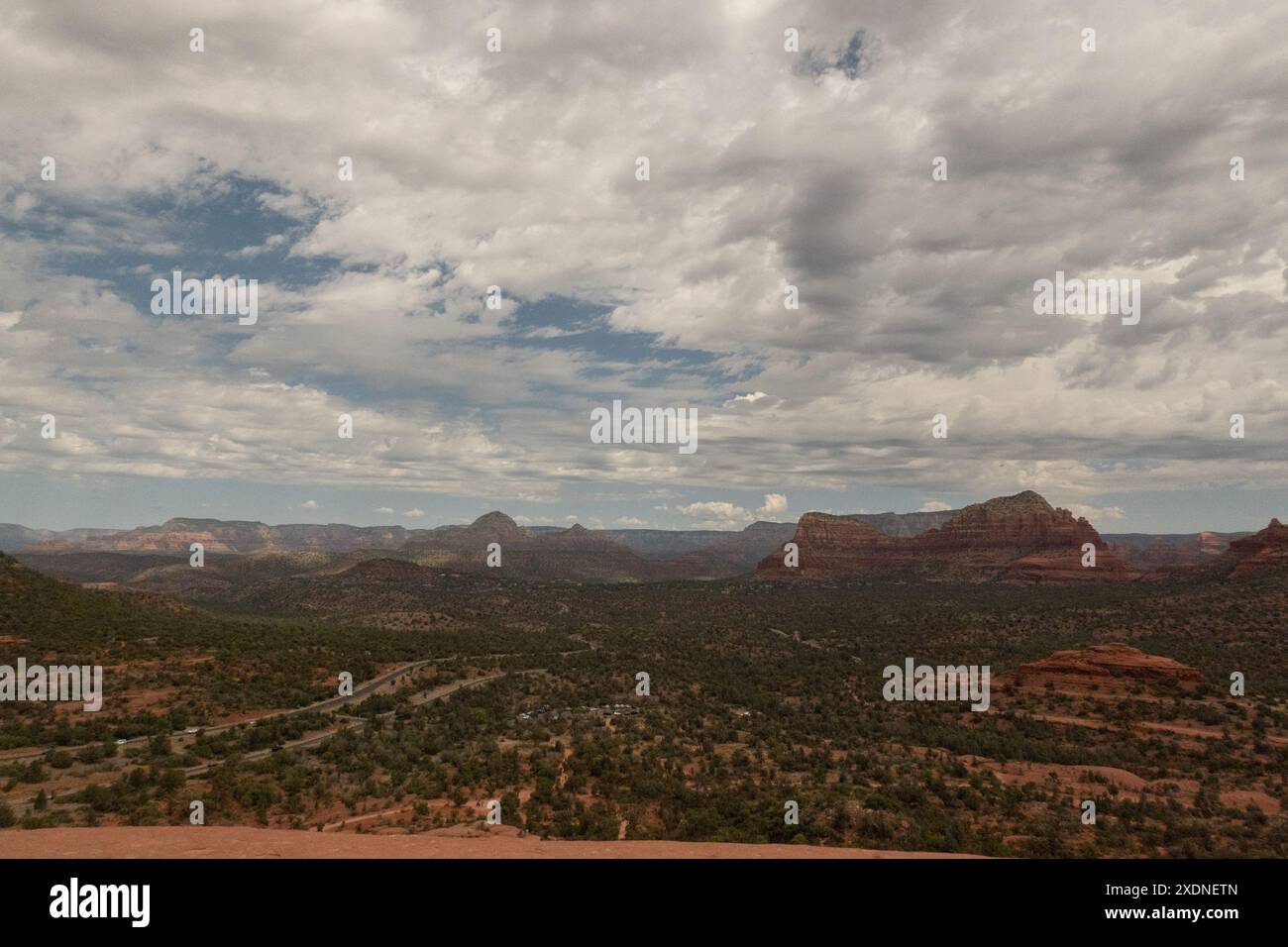 June 22, 2024, Sedona, Arizona, USA: The view from Bell Rock Vista in ...