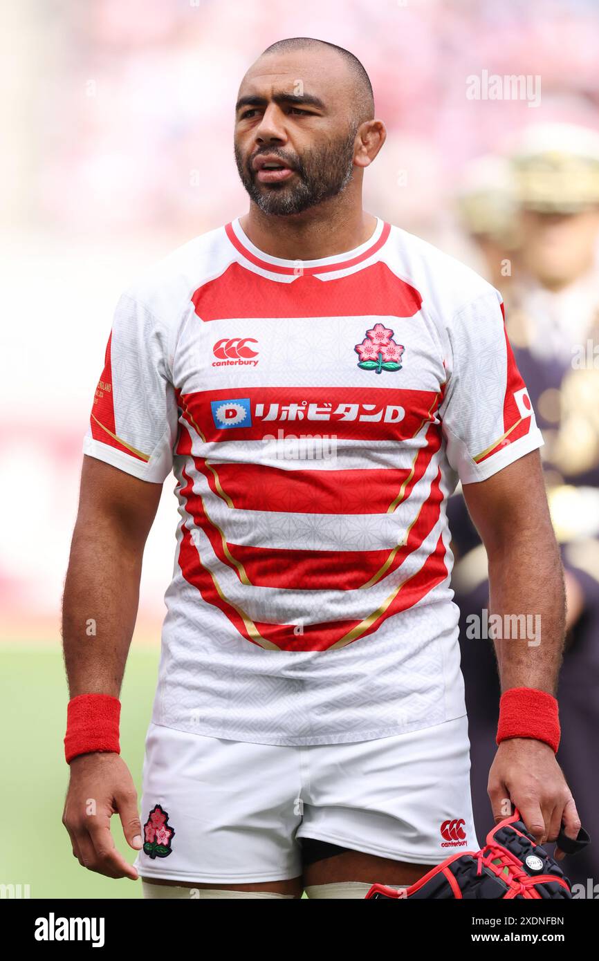 Tokyo, Japan. 22nd June, 2024. Michael Leitch (JPN) Rugby : Lipovitan D ...