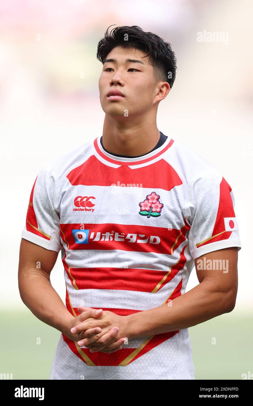 Tokyo, Japan. 22nd June, 2024. Yoshitaka Yazaki (JPN) Rugby : Lipovitan D Challenge Cup 2024 ...