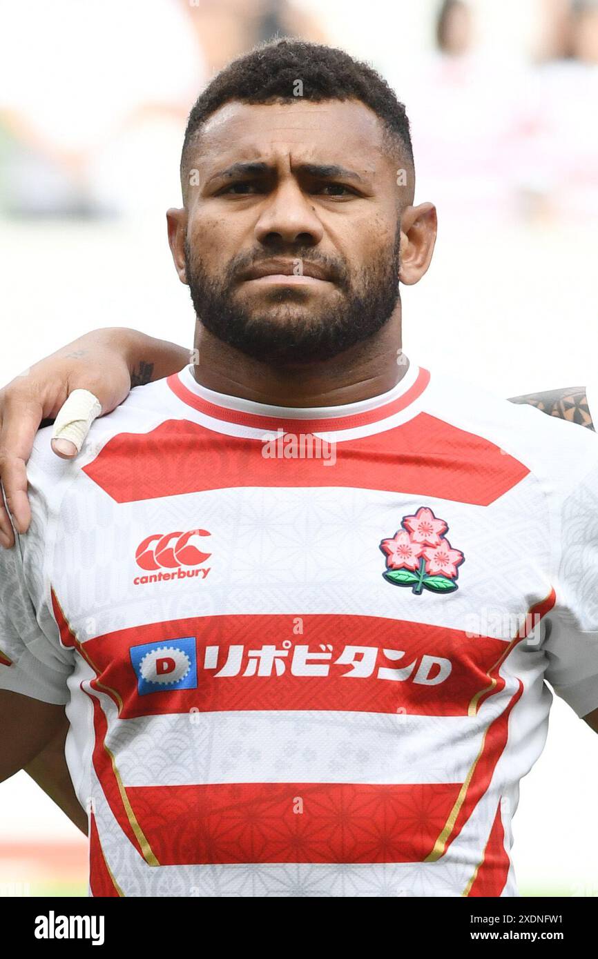 Japan National Stadium, Tokyo, Japan. 22nd June, 2024. Jone Naikabula ...