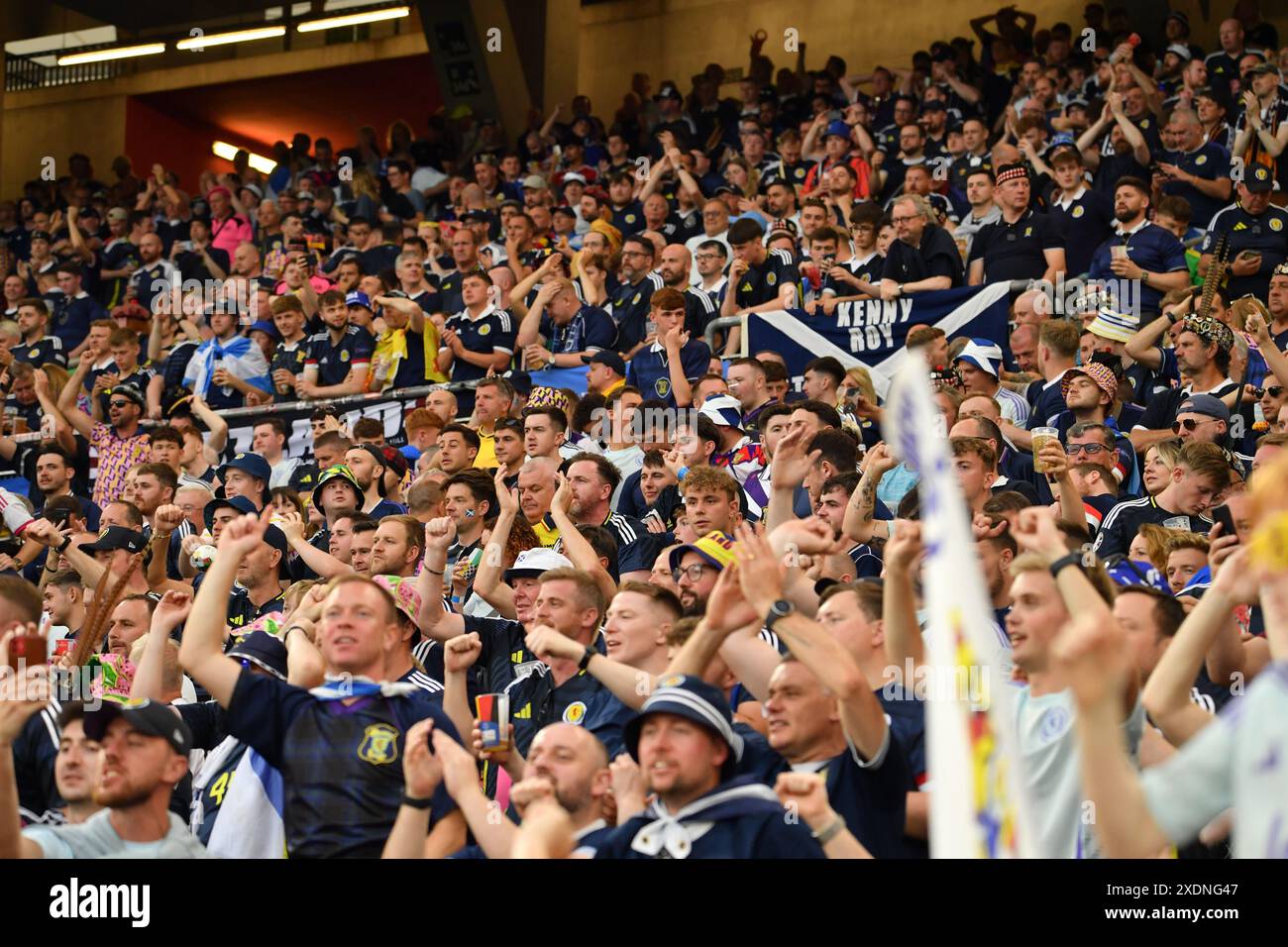 Stuttgart, Germany, 23rd Jun, 2024. Scotland supporters at the match ...