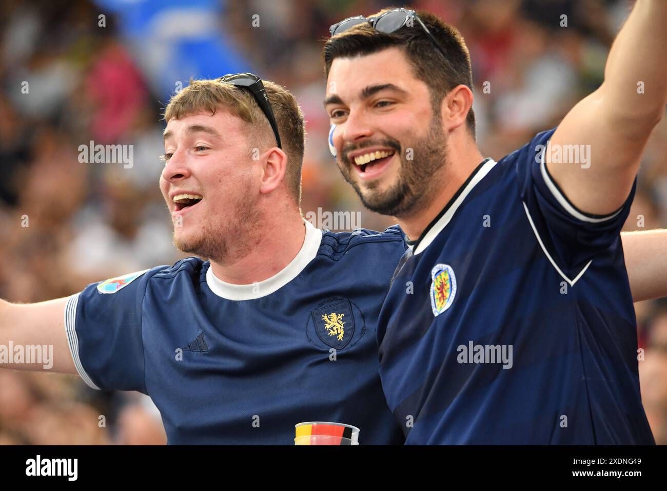 Stuttgart, Germany, 23rd Jun, 2024. Scotland fans enjoying the match ...