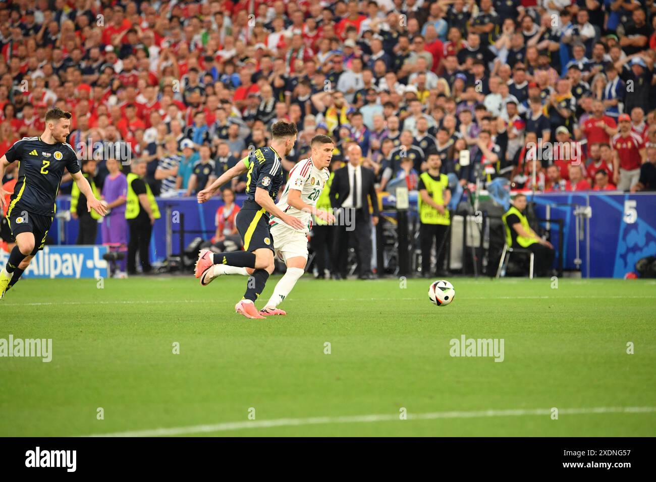 Stuttgart, Germany, 23rd Jun, 2024. Scotland supporters at the match ...