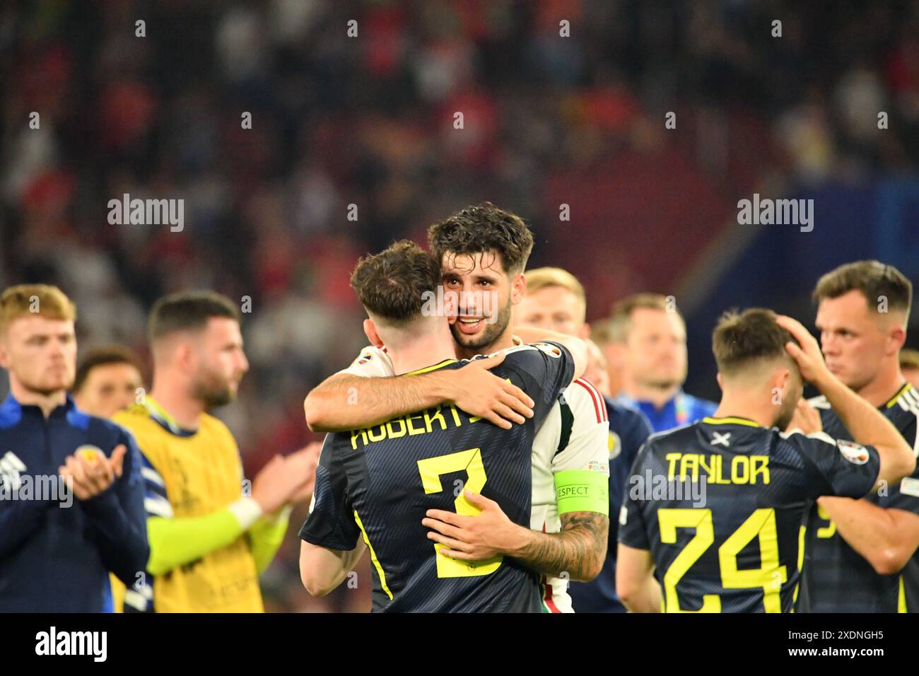 Stuttgart, Germany, 23rd Jun, 2024. Scotland supporters at the match ...