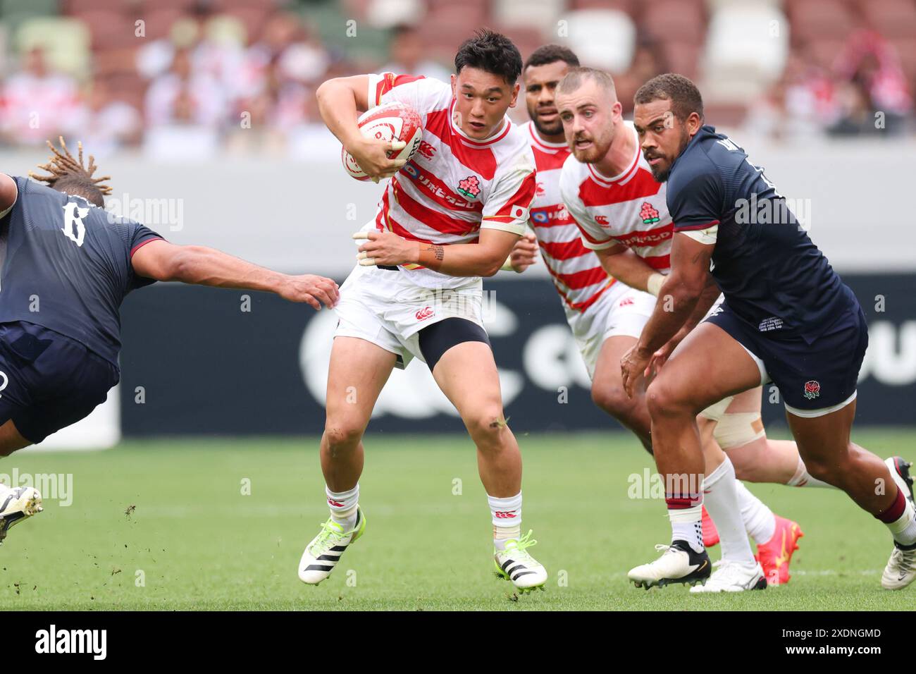 Tokyo, Japan. 22nd June, 2024. Seungsin Lee (JPN) Rugby : Lipovitan D Challenge Cup 2024 match ...
