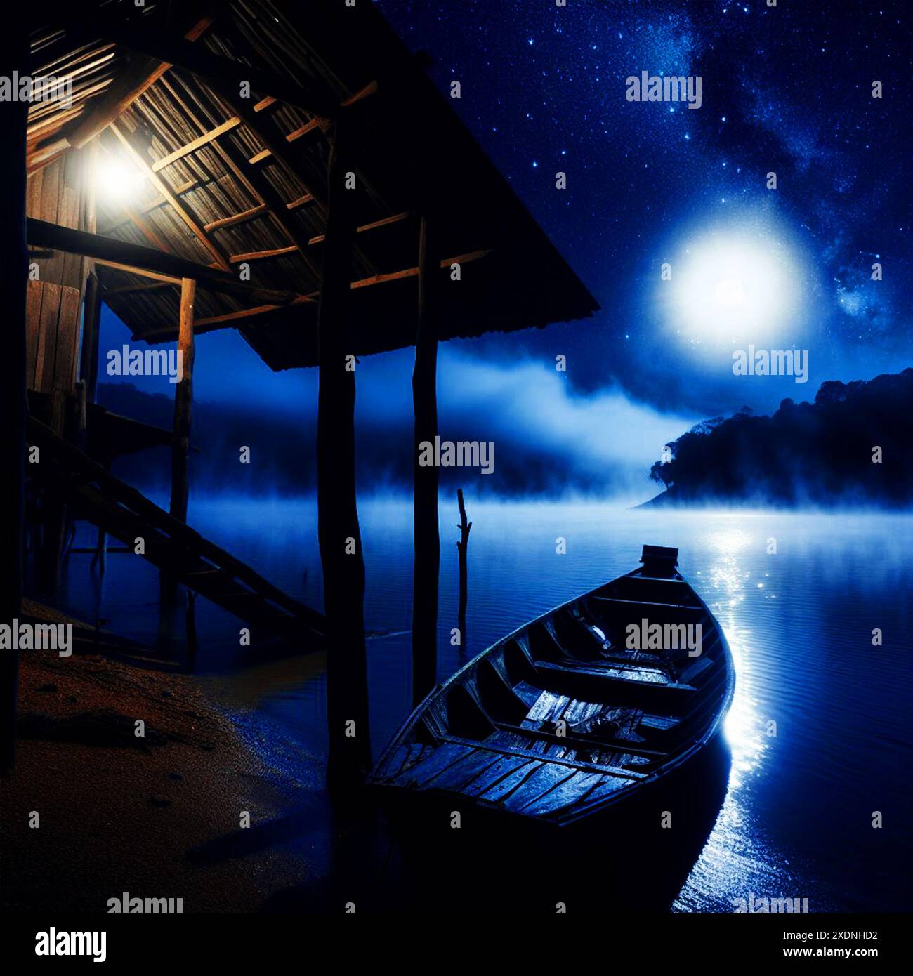 Bright full moon hi-res stock photography and images - Alamy