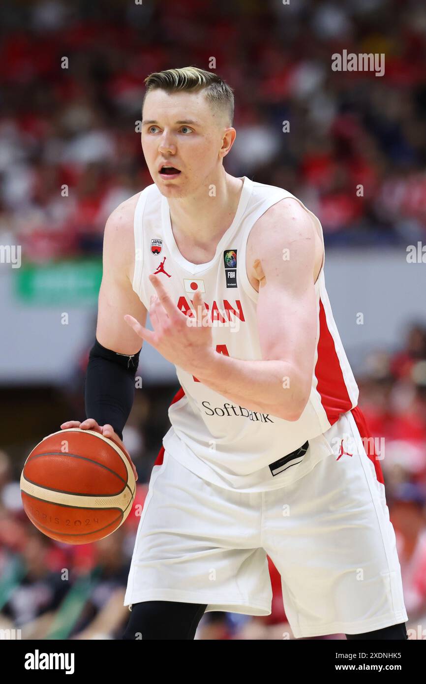 Hokkaido, Japan. 23rd June, 2024. Josh Hawkinson (JPN) Basketball ...