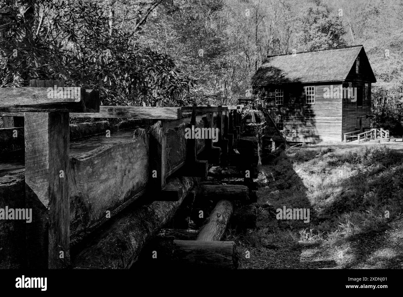 Mingus Mill in North Carolina Stock Photo - Alamy