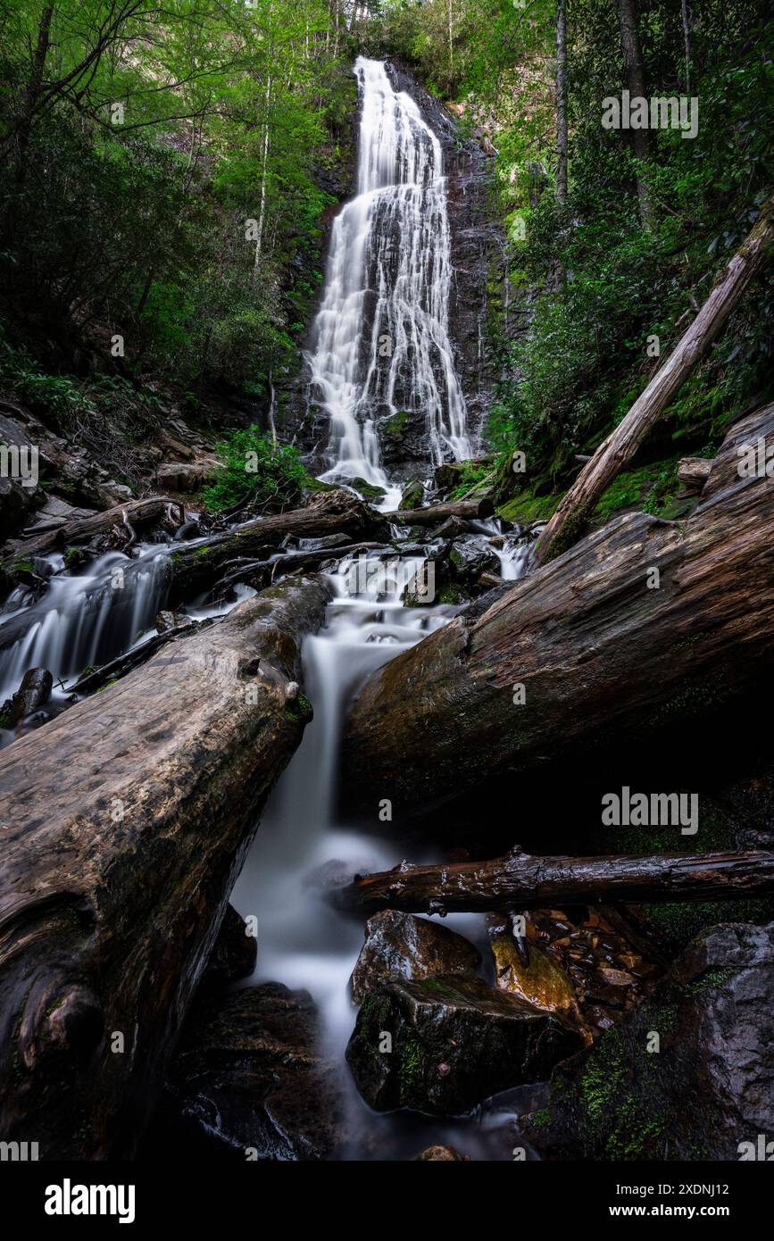 Mingo Falls in North Carolina Stock Photo - Alamy