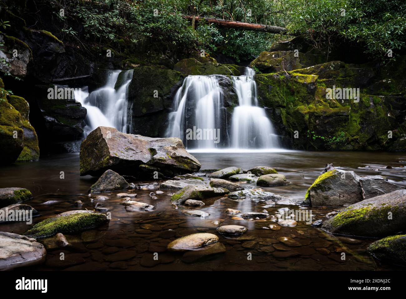 Long exposure waterfall in Tennessee Stock Photo - Alamy