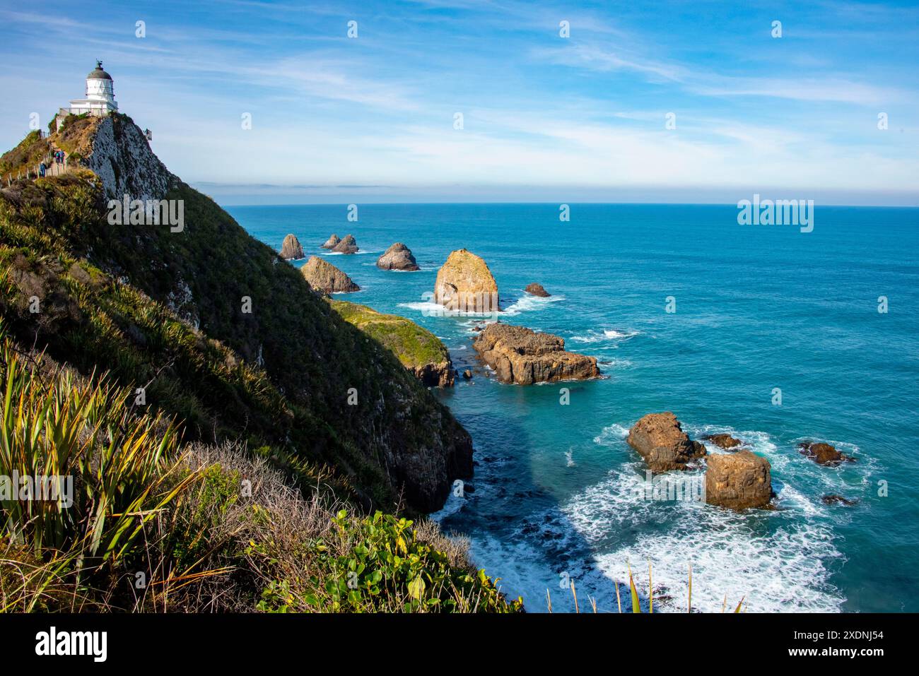 Nugget Point Lighthouse - New Zealand Stock Photo - Alamy