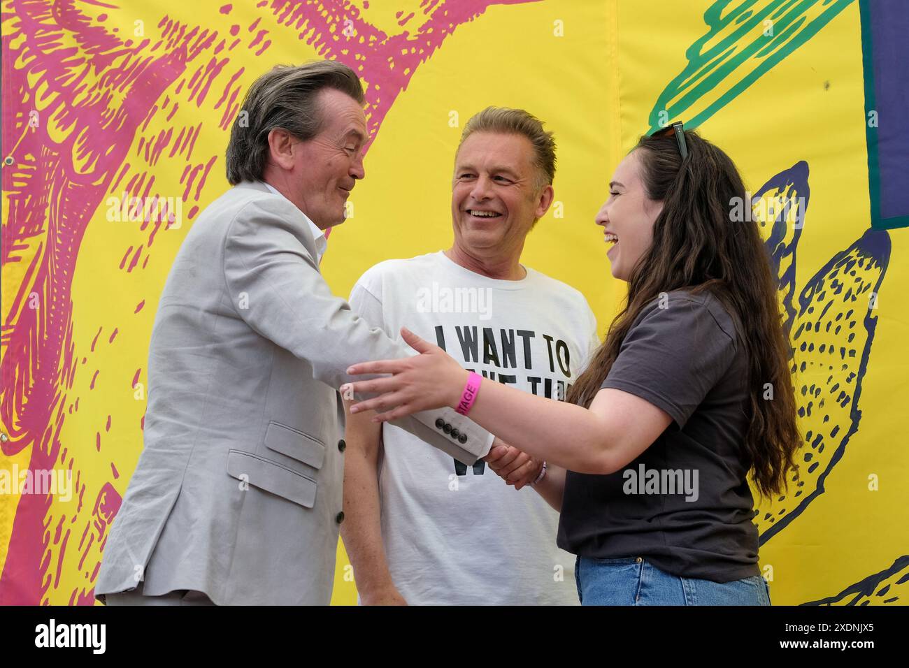 Feargal Sharkey, Chris Packham and his stepdaughter Meghan McCubbin on ...