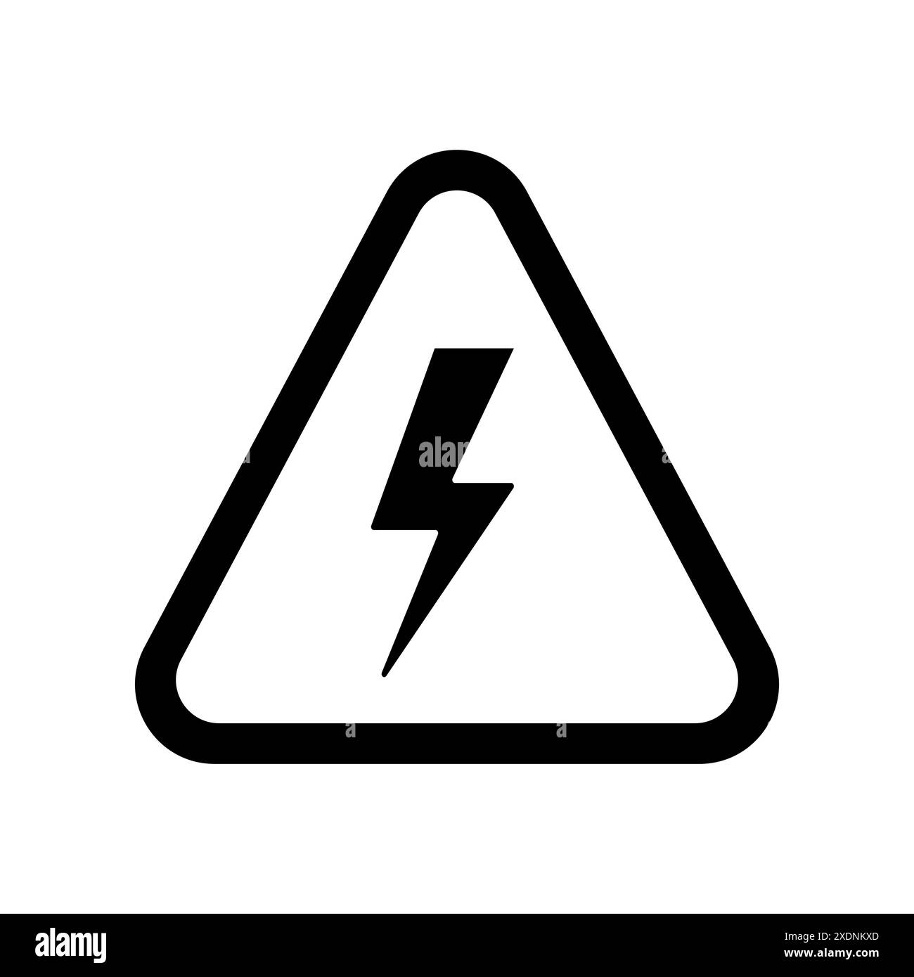 High voltage safety sign Black and White Stock Photos & Images - Alamy