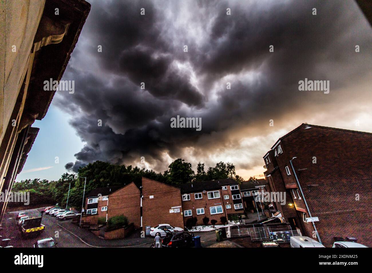 Lithium Batteries Recycling Plant Fire Paisley Stock Photo - Alamy