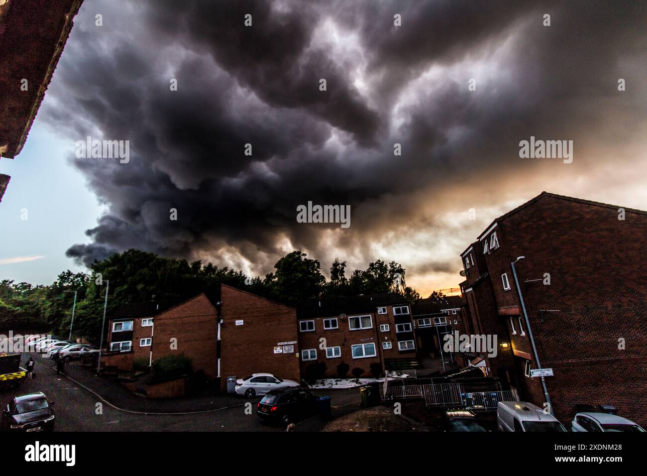 Lithium Batteries Recycling Plant Fire Paisley Stock Photo - Alamy