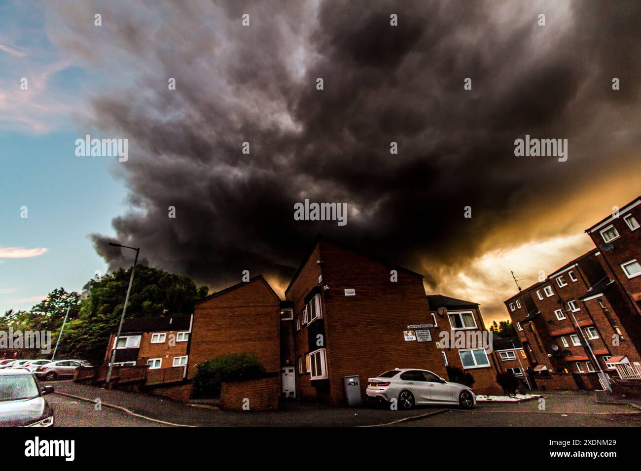 Lithium Batteries Recycling Plant Fire Paisley Stock Photo - Alamy