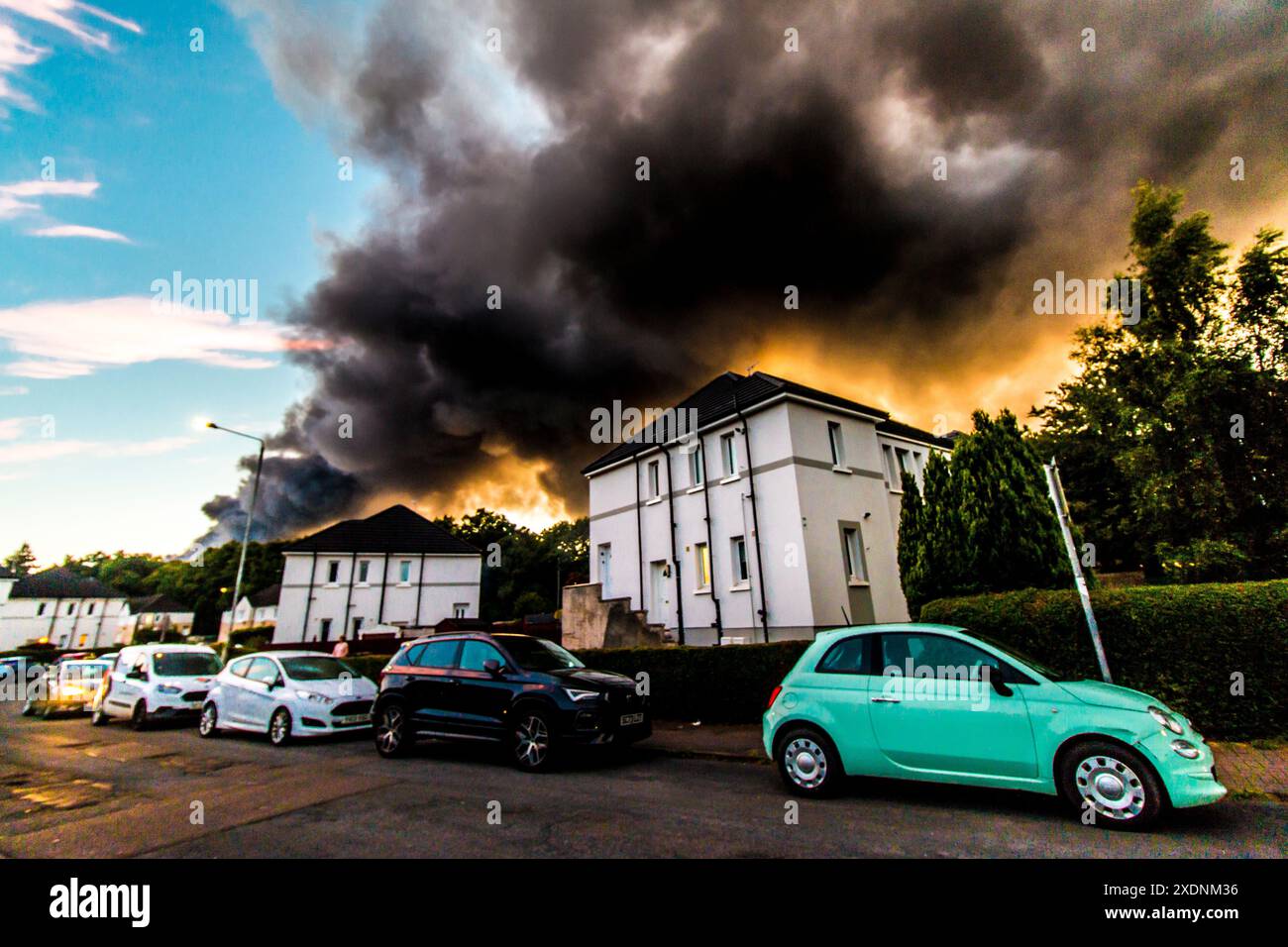 Lithium Batteries Recycling Plant Fire Paisley Stock Photo - Alamy