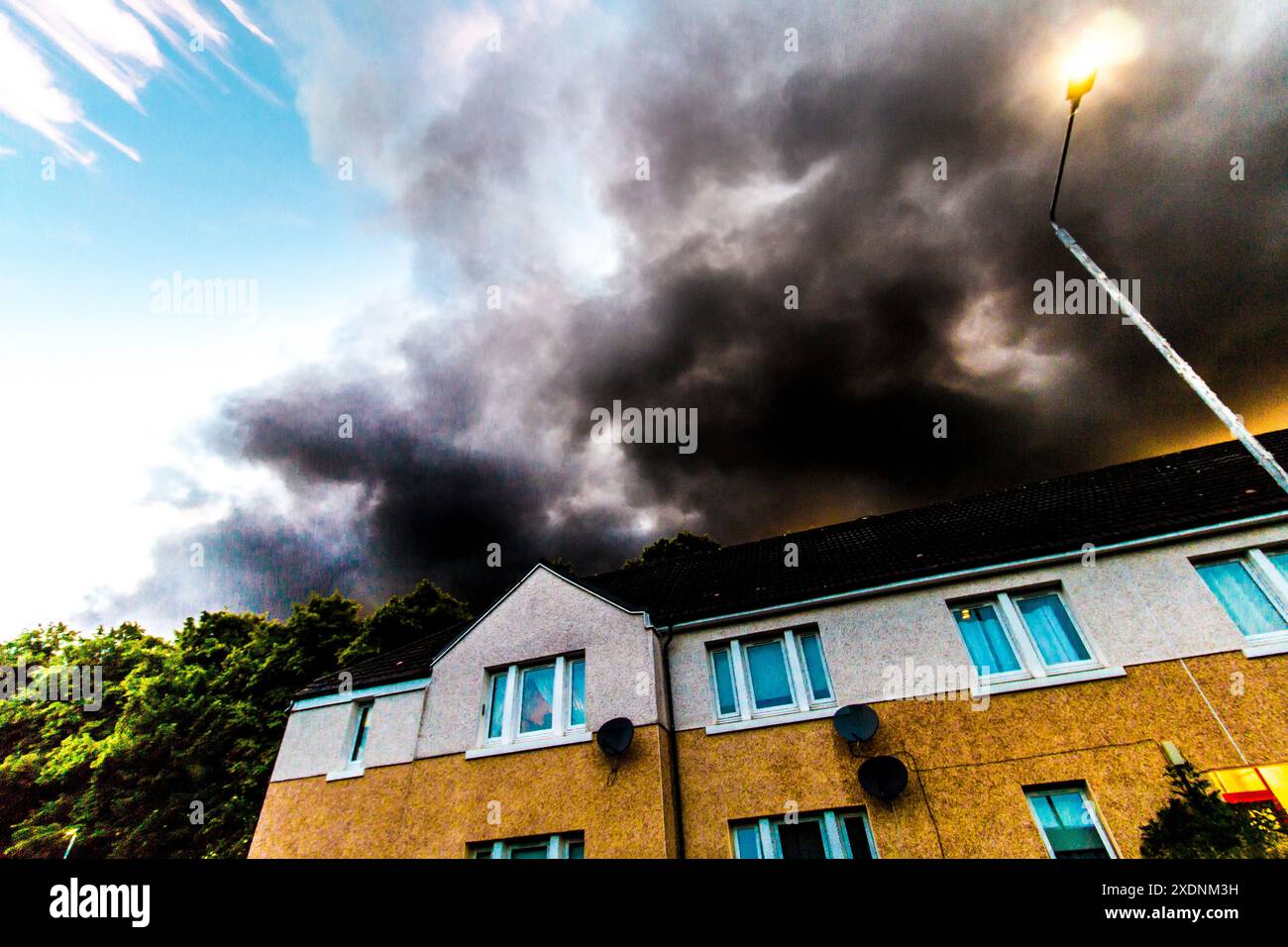 Lithium Batteries Recycling Plant Fire Paisley Stock Photo - Alamy