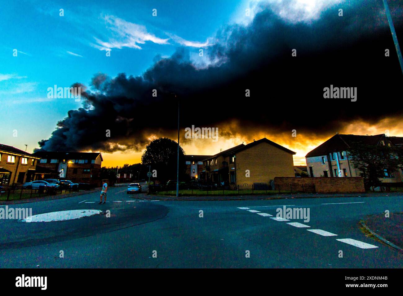 Lithium Batteries Recycling Plant Fire Paisley Stock Photo - Alamy