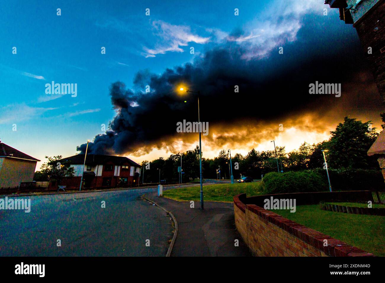 Lithium Batteries Recycling Plant Fire Paisley Stock Photo - Alamy
