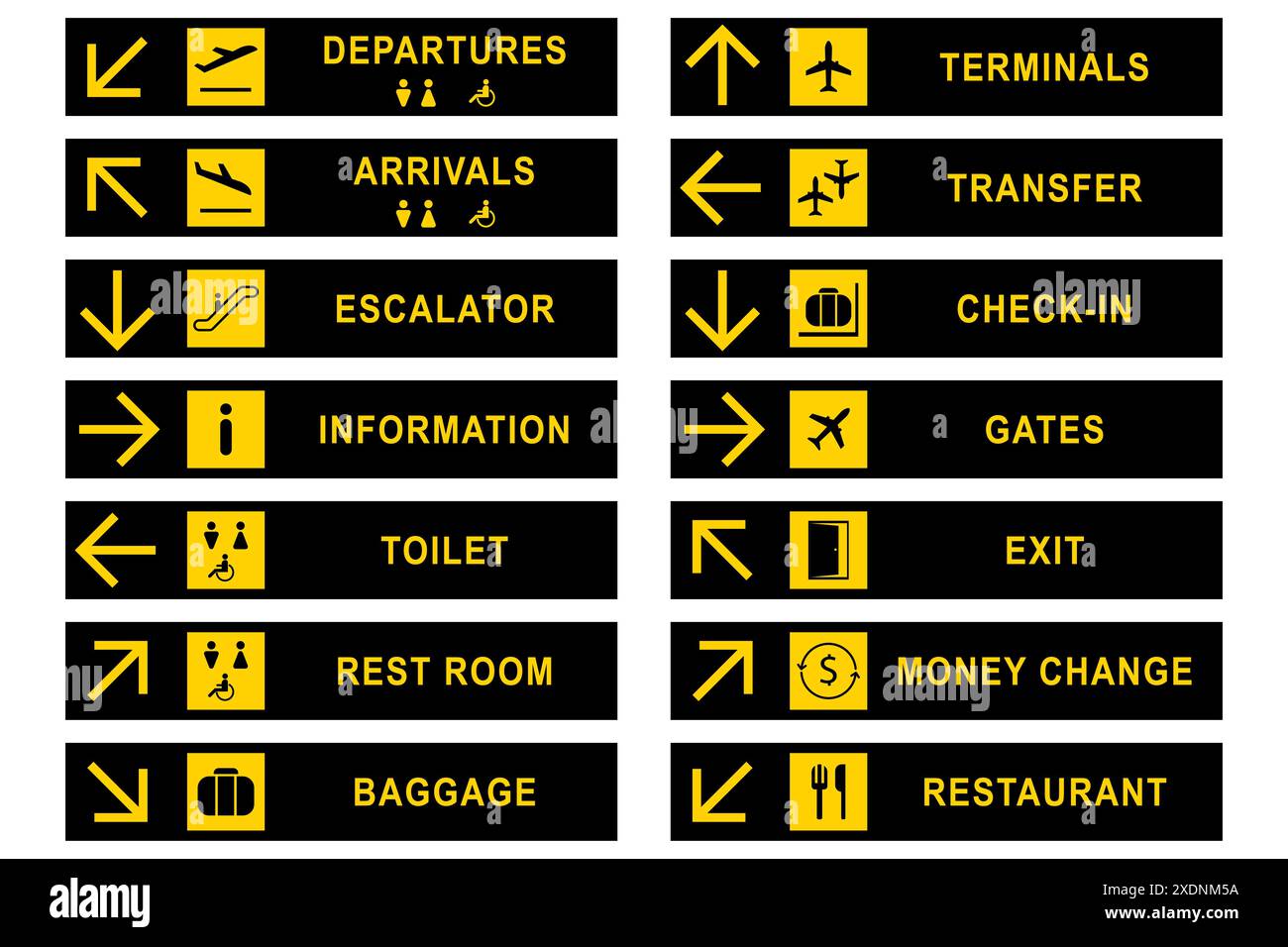 Airport signs stock illustration. Vector design Stock Vector Image ...