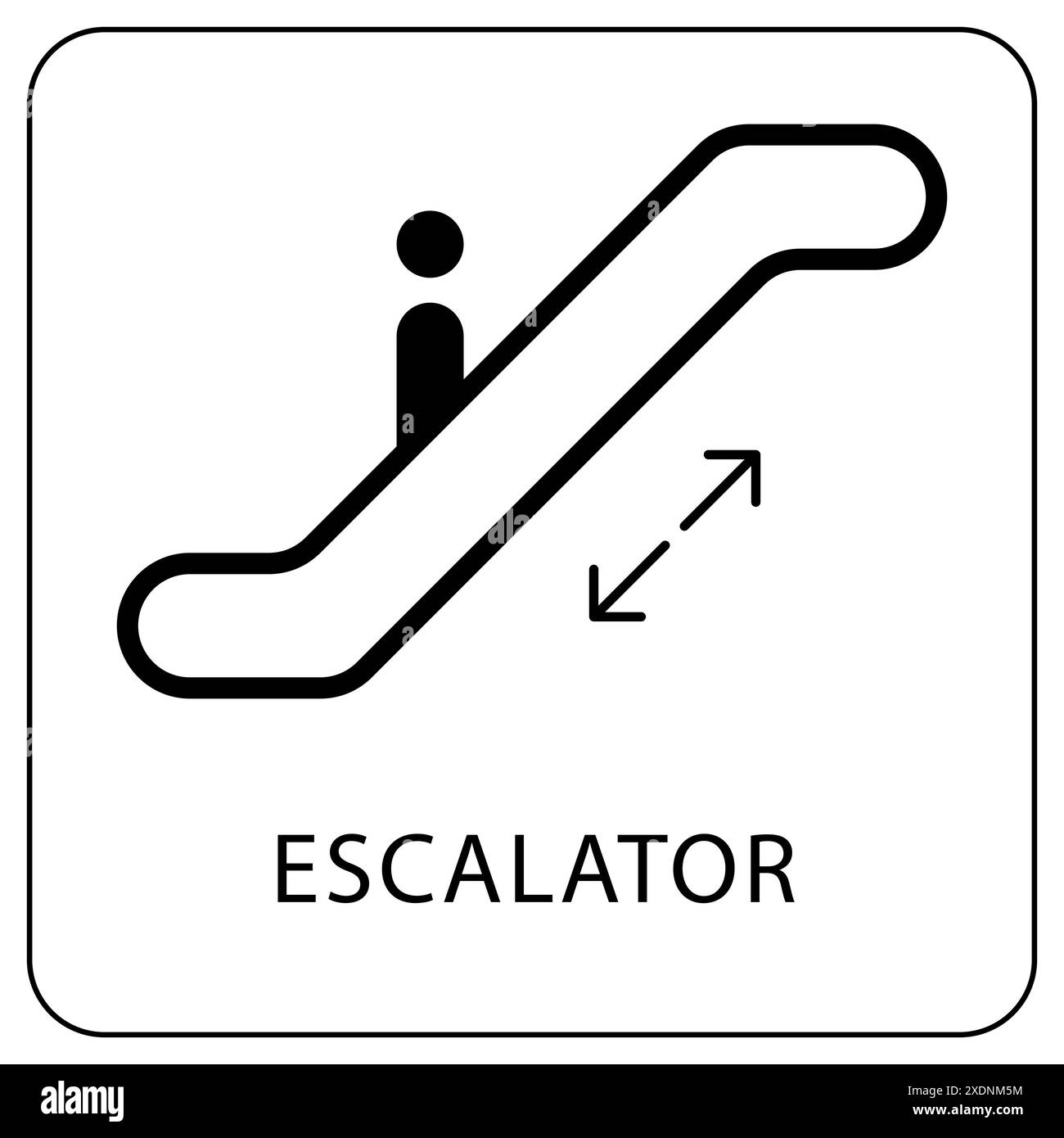 Escalator sign stock illustration. Vector design Stock Vector Image ...