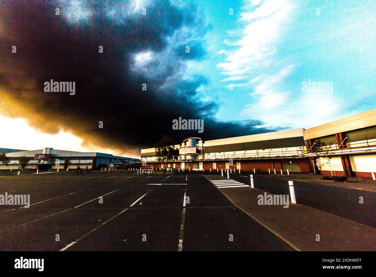 Lithium Batteries Recycling Plant Fire Paisley Stock Photo - Alamy